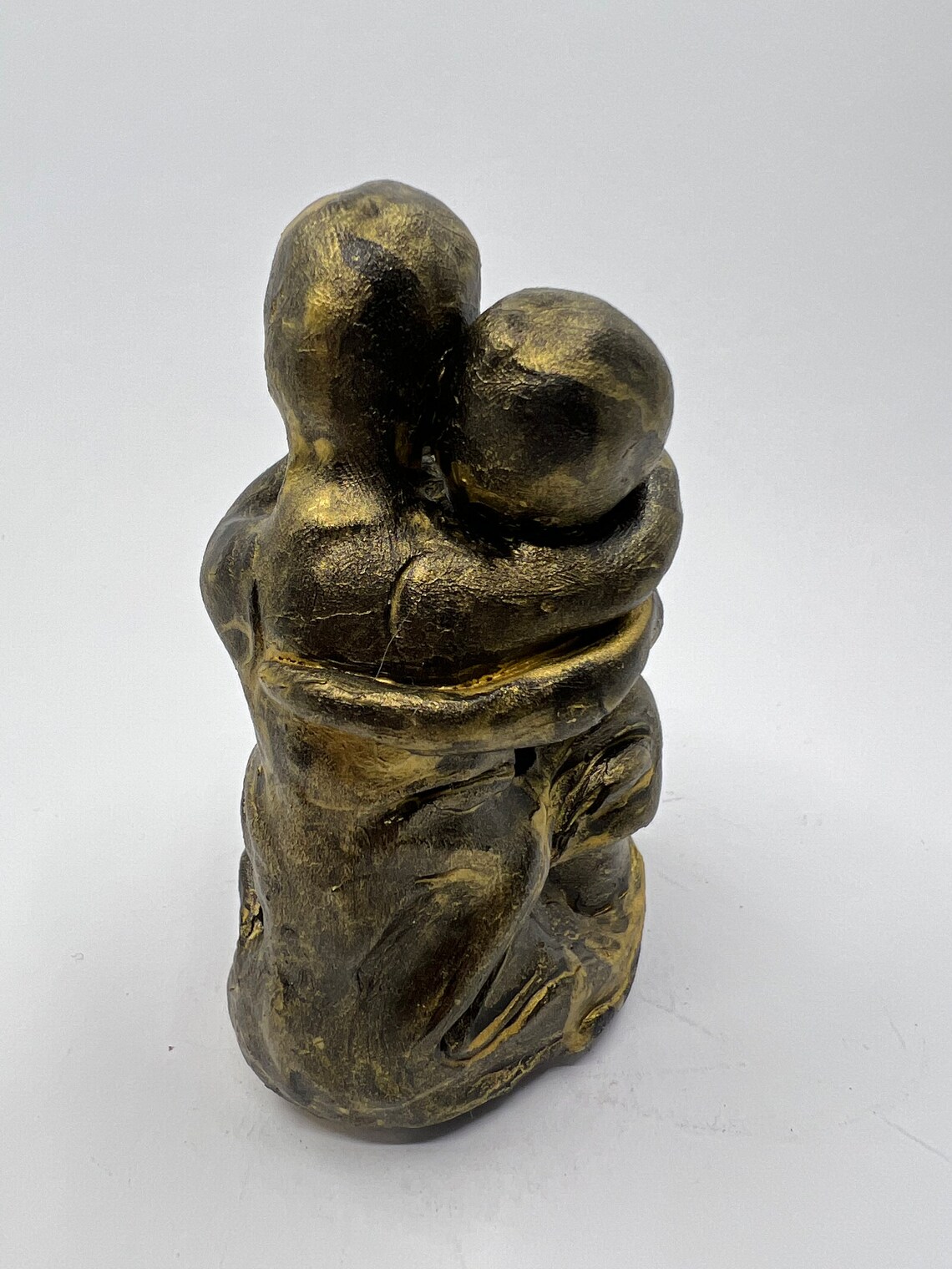 Gold Hugging Figurines to Be Fully Known and Loved Baked Clay Statue ...