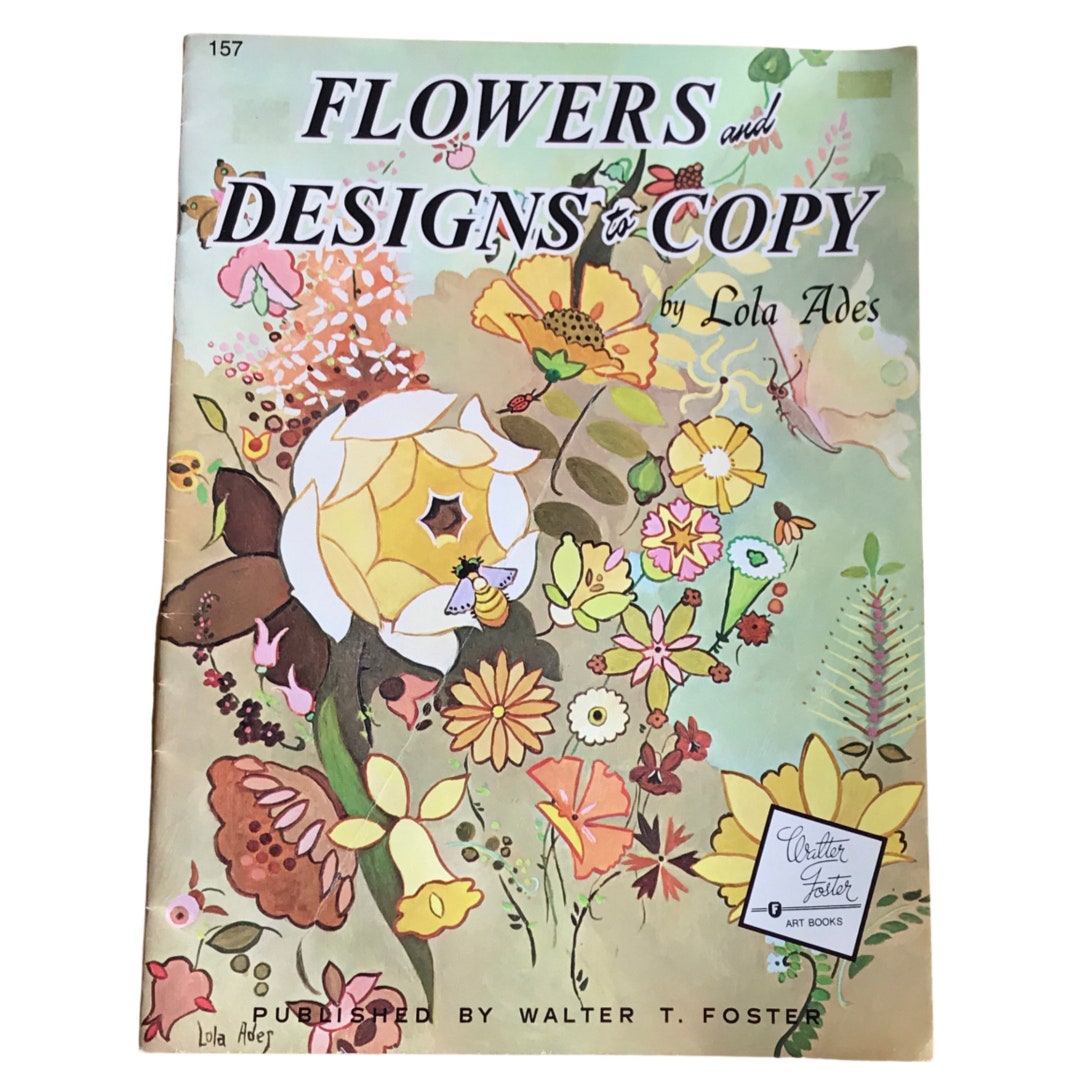 Vintage 1980s Walter Foster Art Books "how To" Series #157, “flowers ...