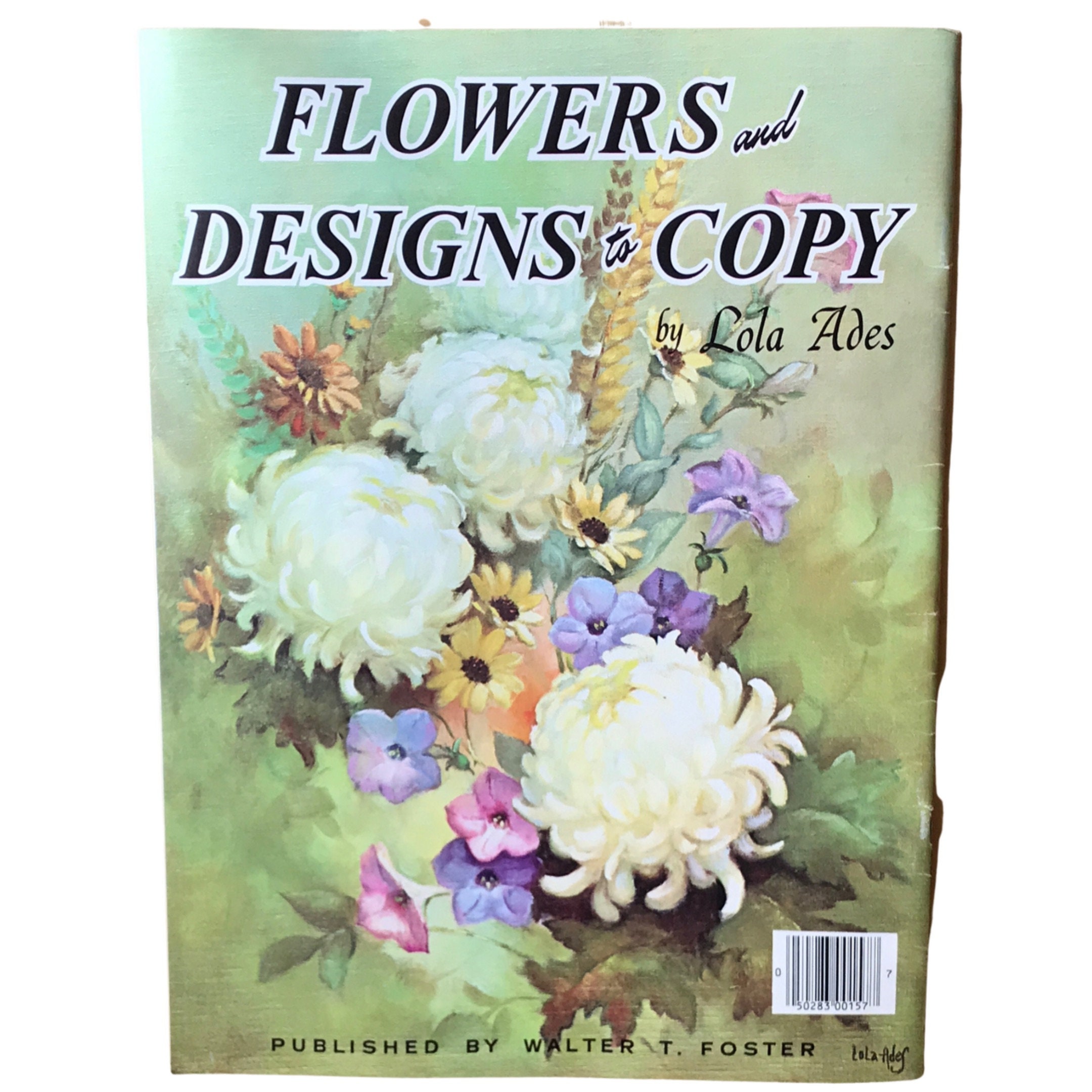 Vintage 1980s Walter Foster Art Books "how To" Series #157, “flowers ...