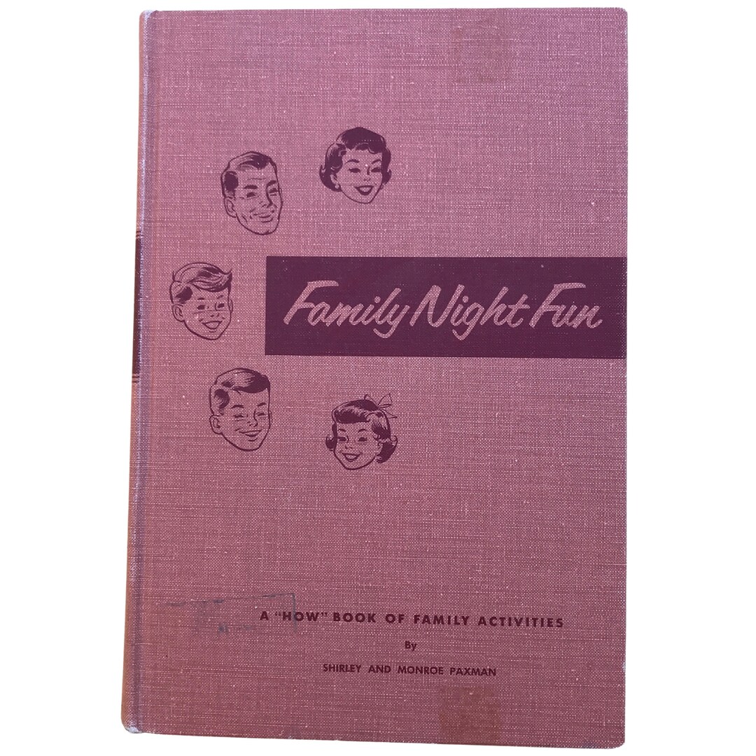 Vintage 1950s MCM Family Night Fun Activity Planning Book - Etsy