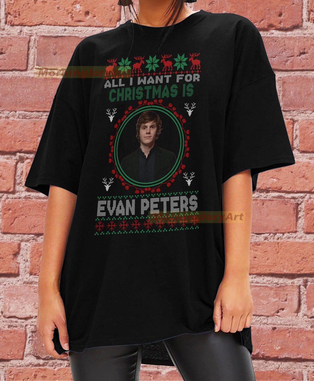 Evan Peters Shirt All I Want for Christmas is Evan Peters Shirt ...