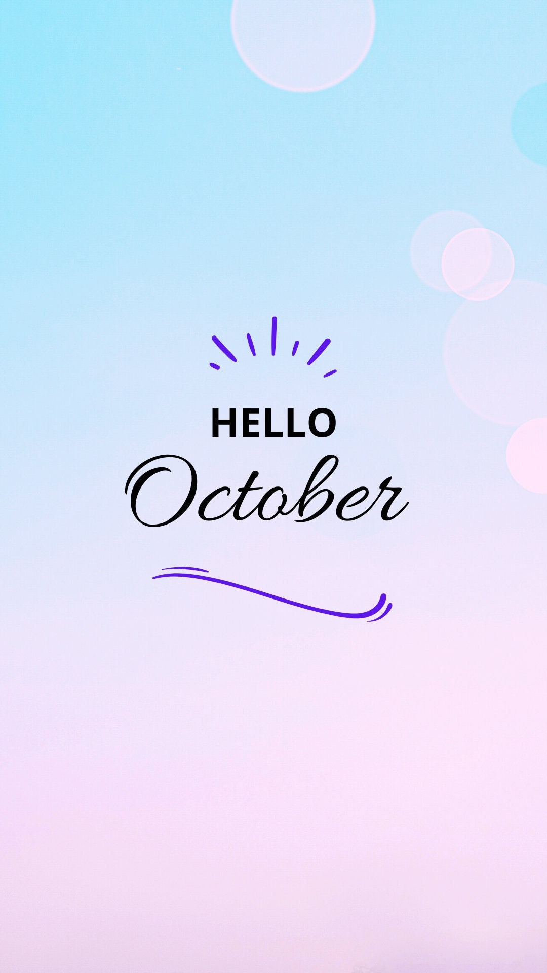 Hello October Poster - Etsy