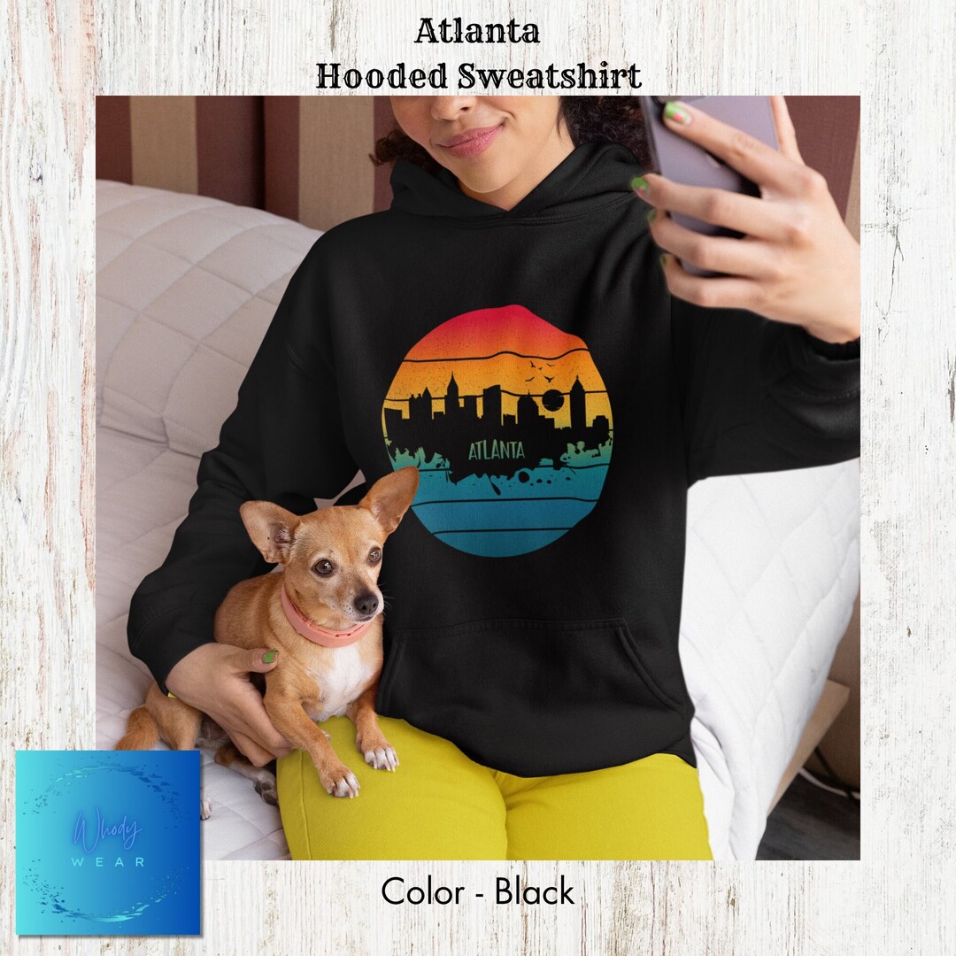 Atlanta Hoodie, ATL Fan Hoodie, Atlanta Vintage Inspired City Hoodie ...