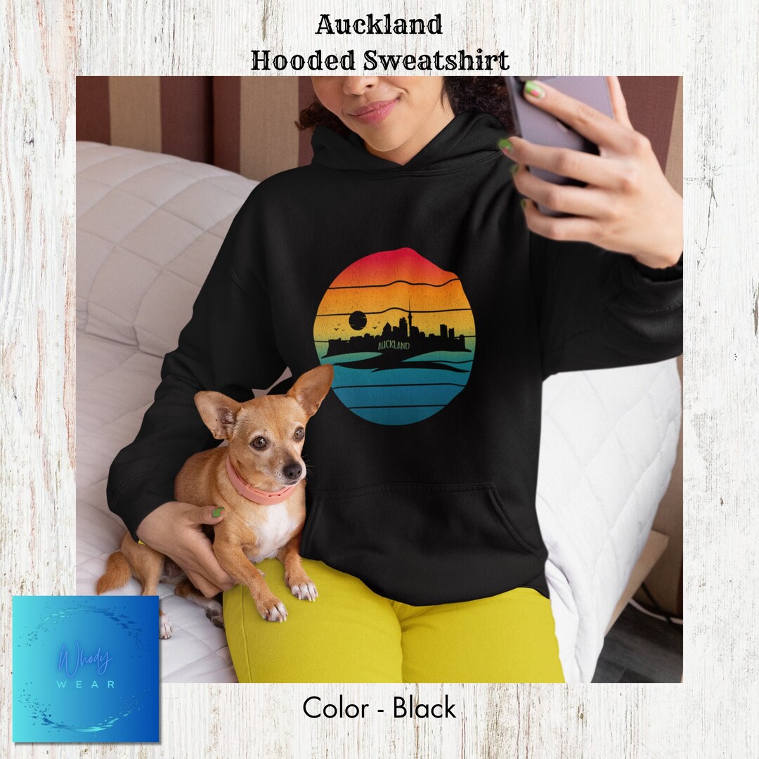Auckland Hoodie, Auckland Fan Hoodie, Auckland Vintage Inspired Hoodie ...