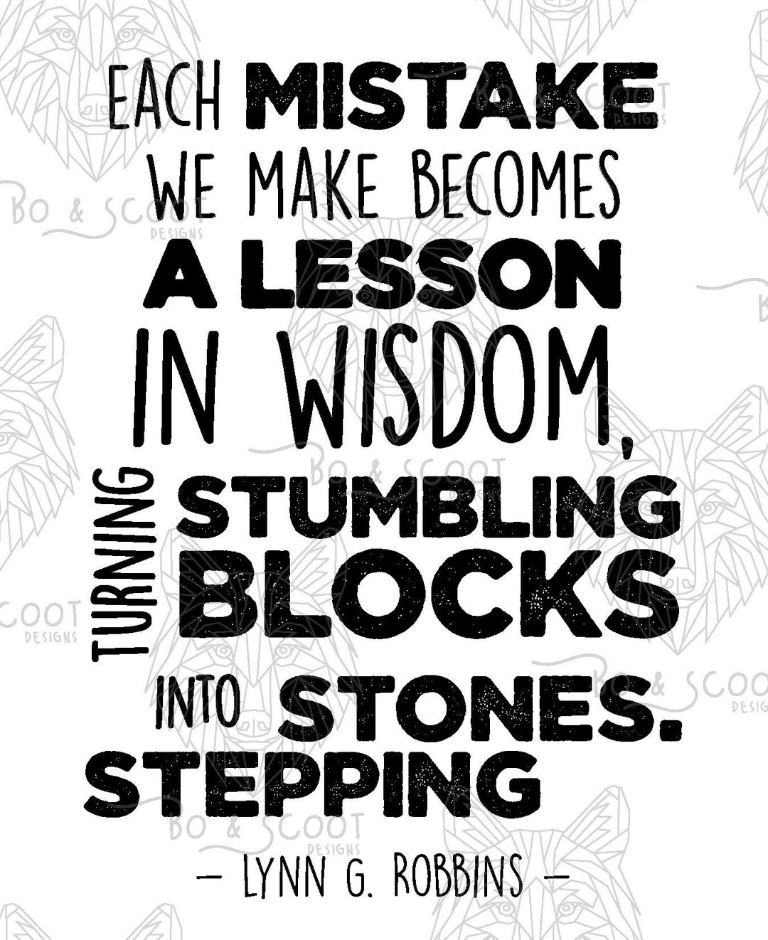 Stepping Stones Quote - Etsy