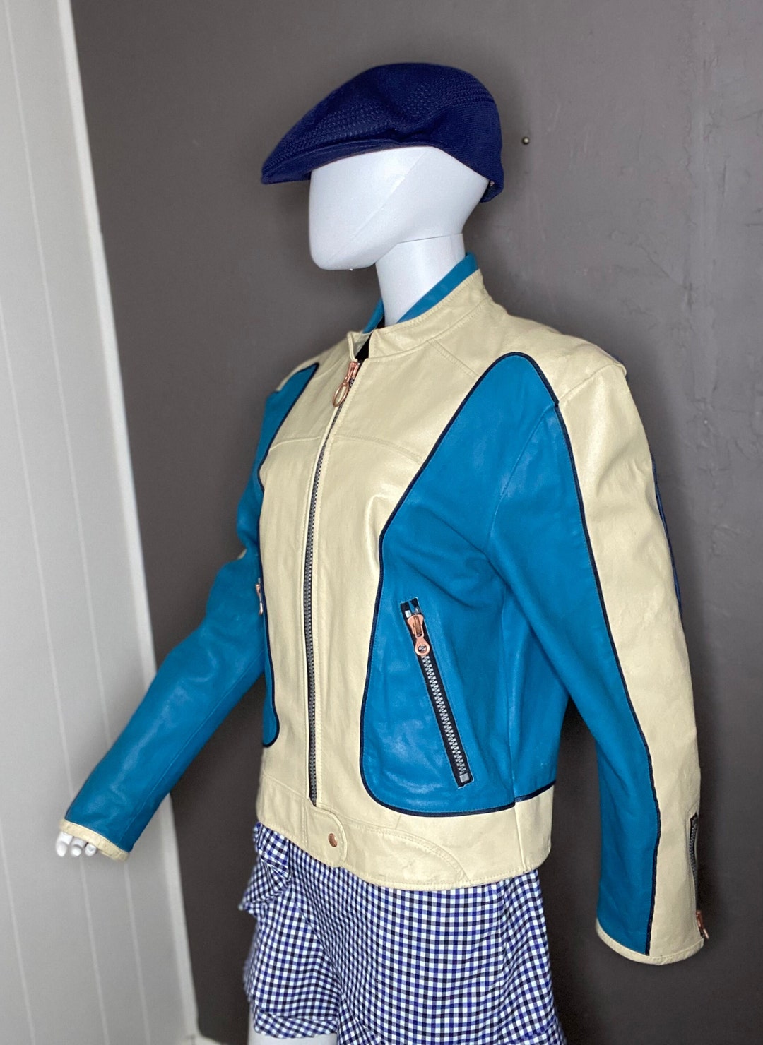 DIESEL Y2K Cafe Racer Motorcycle Leather Jacket RARE Diesel - Etsy