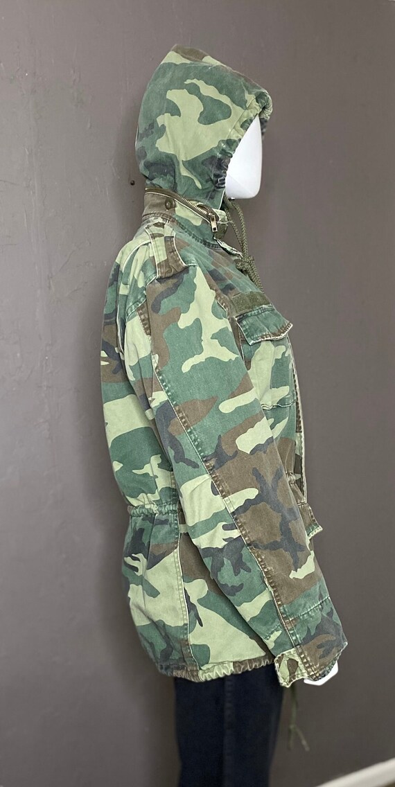 Vintage Rothco Camo Field Jacket Camo Parka with Hidd… - Gem