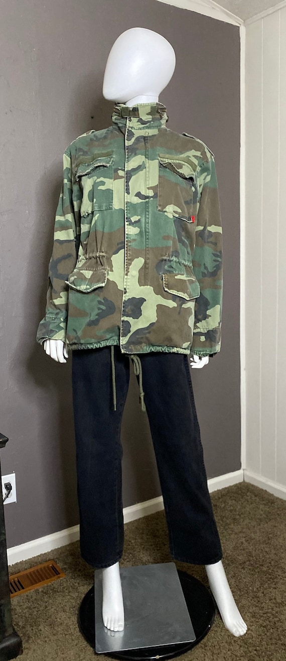 Vintage Rothco Camo Field Jacket Camo Parka with Hidd… - Gem