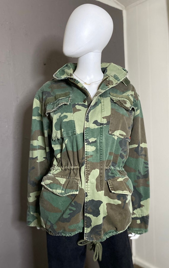 Vintage Rothco Camo Field Jacket Camo Parka with Hidd… - Gem