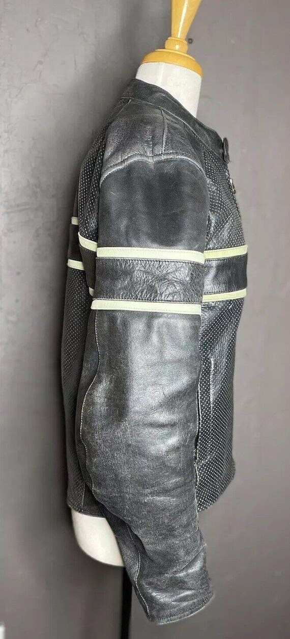 Cafe Racer Leather Motorcycle Jacket from Custom BILT… - Gem