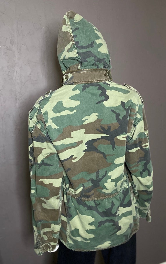 Vintage Rothco Camo Field Jacket Camo Parka with Hidd… - Gem