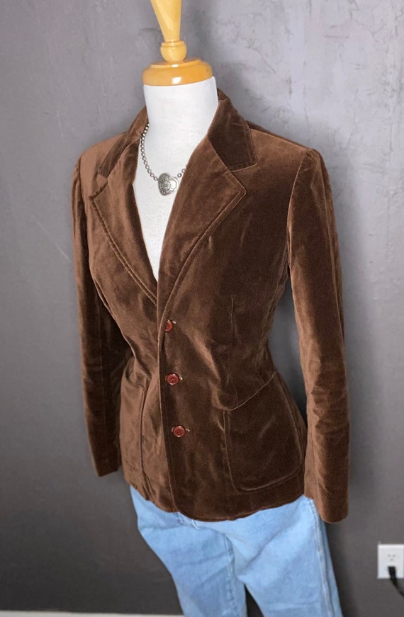 Vintage vintage brown velvet - Gem