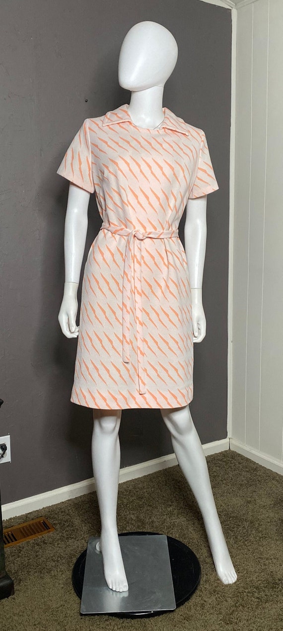 Vintage 1960s Orange Mod Shift Dress - Gem