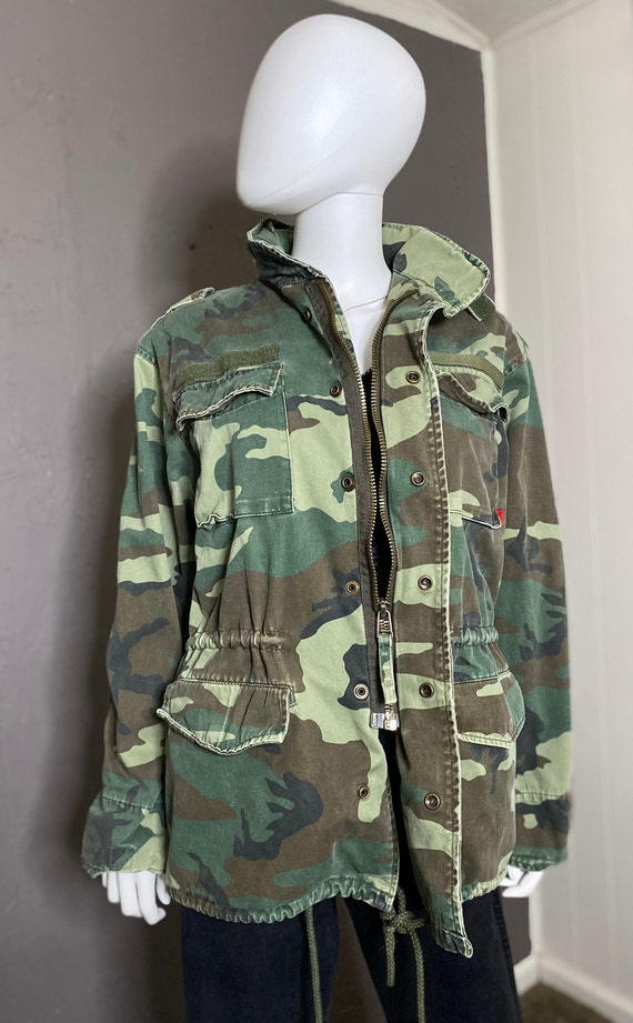 Vintage Rothco Camo Field Jacket Camo Parka with Hidd… - Gem