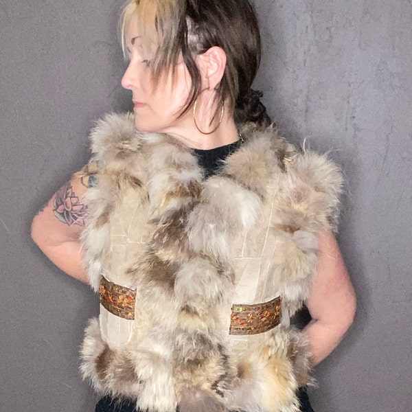 Fur Cropped Vest - Etsy