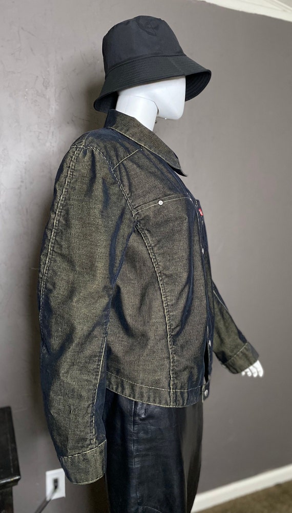 Y2K Vintage Levi’s Corduroy Engineer Jacket size Medi… - Gem