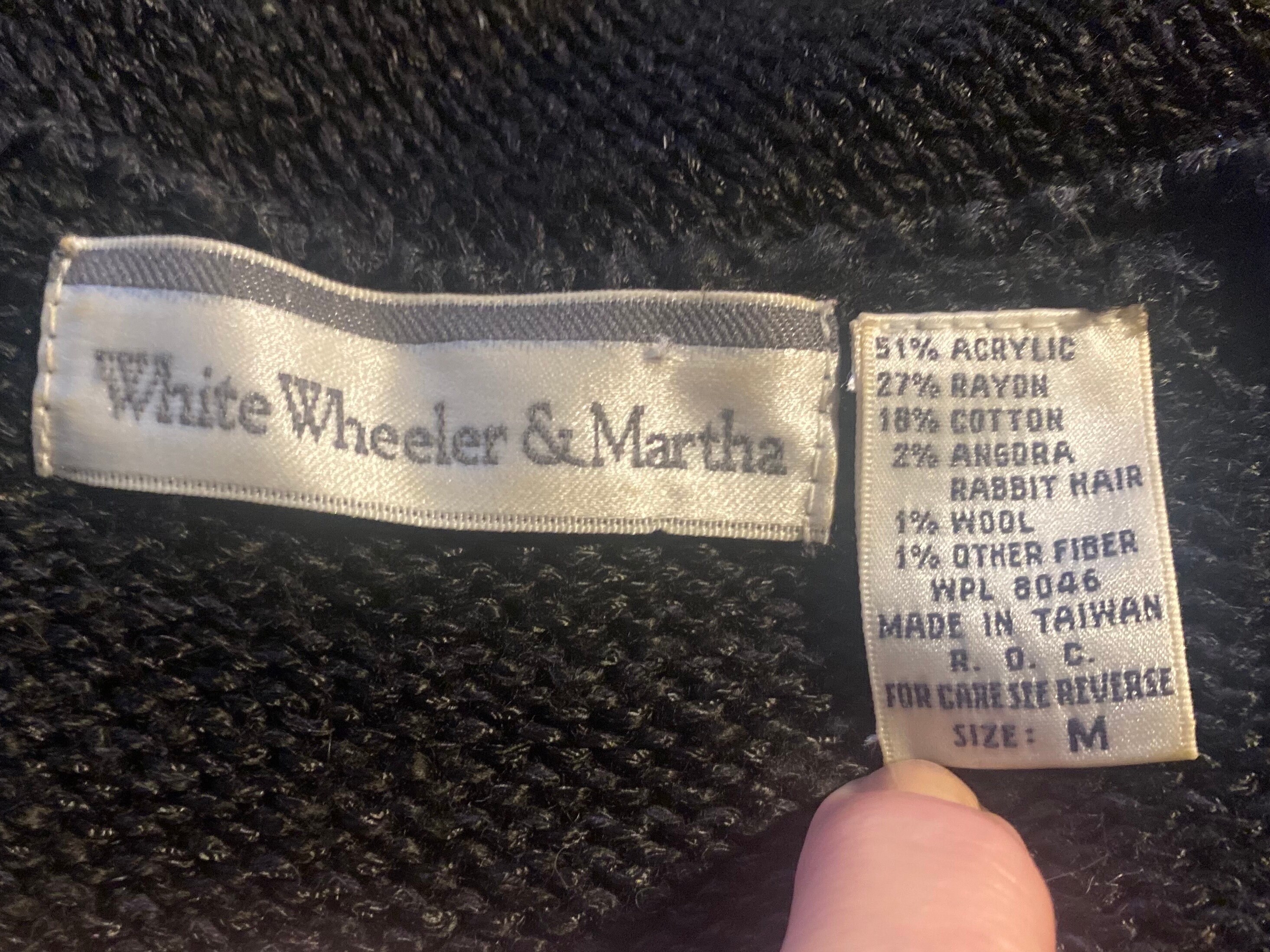 1980s Color Block Angora Sweater by White Wheeler and Martha Size ...