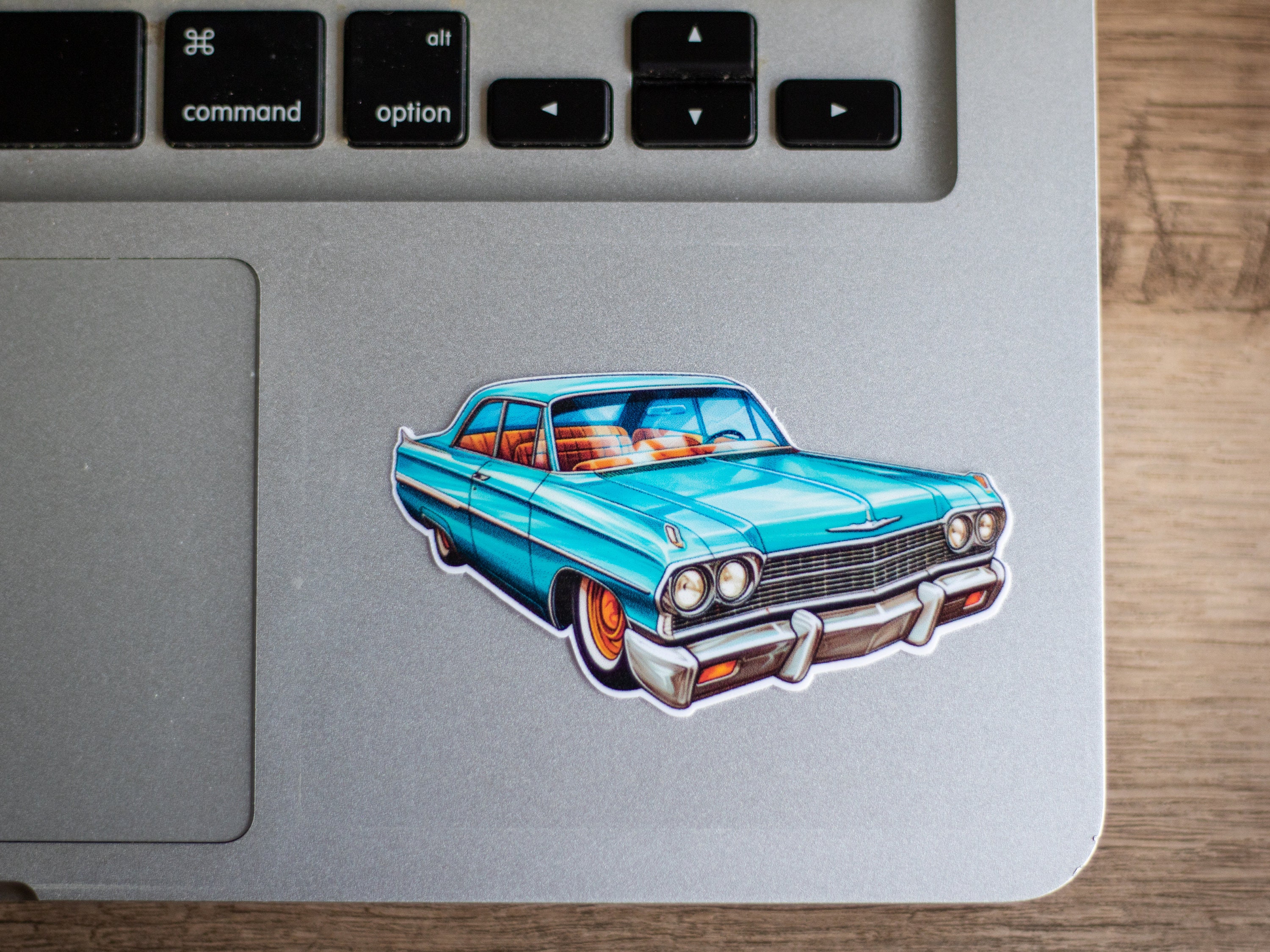 Retro Blue Lowrider Sticker Vinyl Sticker High Quality Die-cut for ...