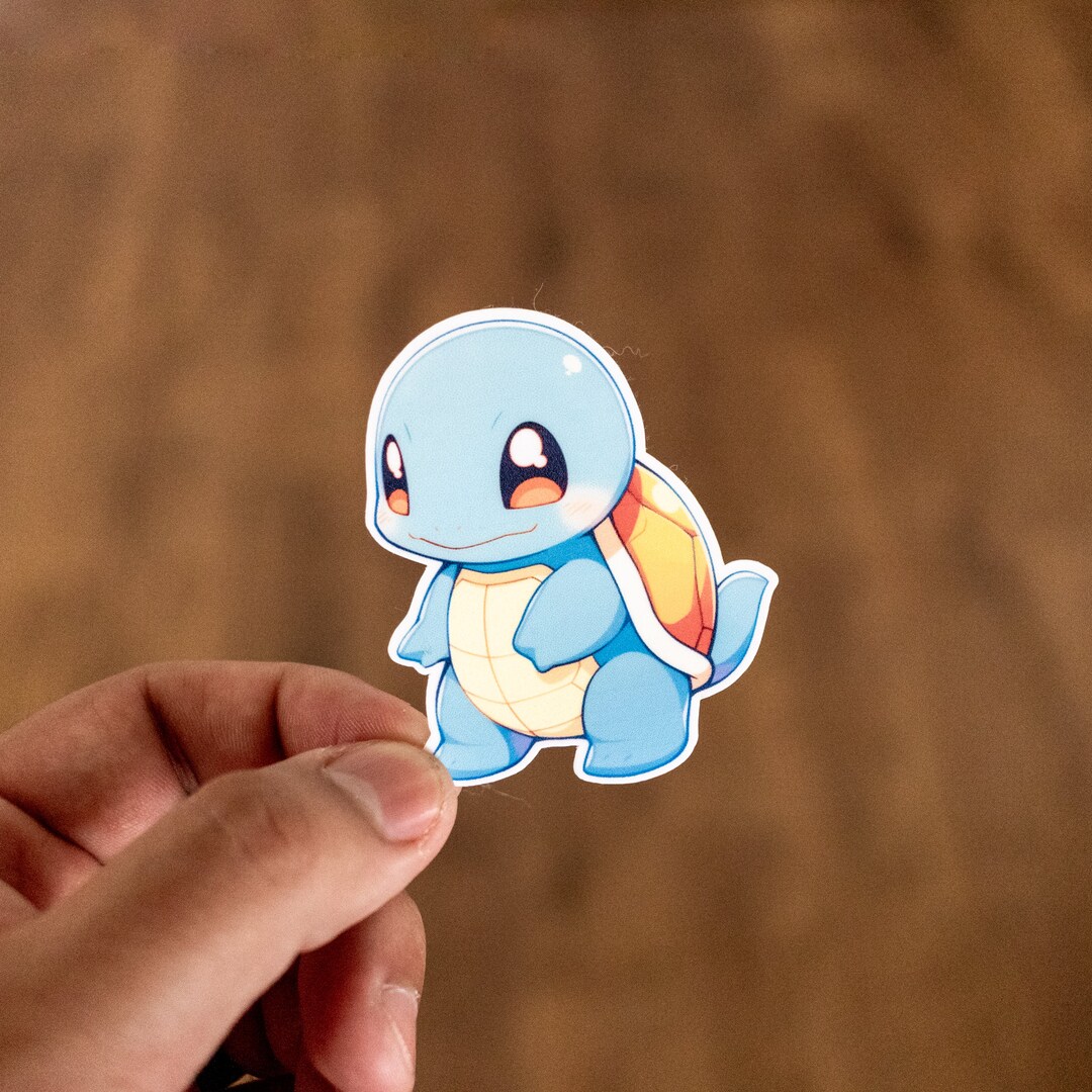 Squirtle High Quality Waterproof Sticker Vinyl Sticker for Laptops ...