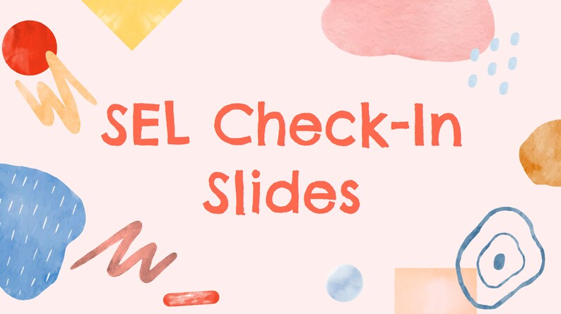 SEL Check in Slides Social Emotional Learning Slide Deck - Etsy