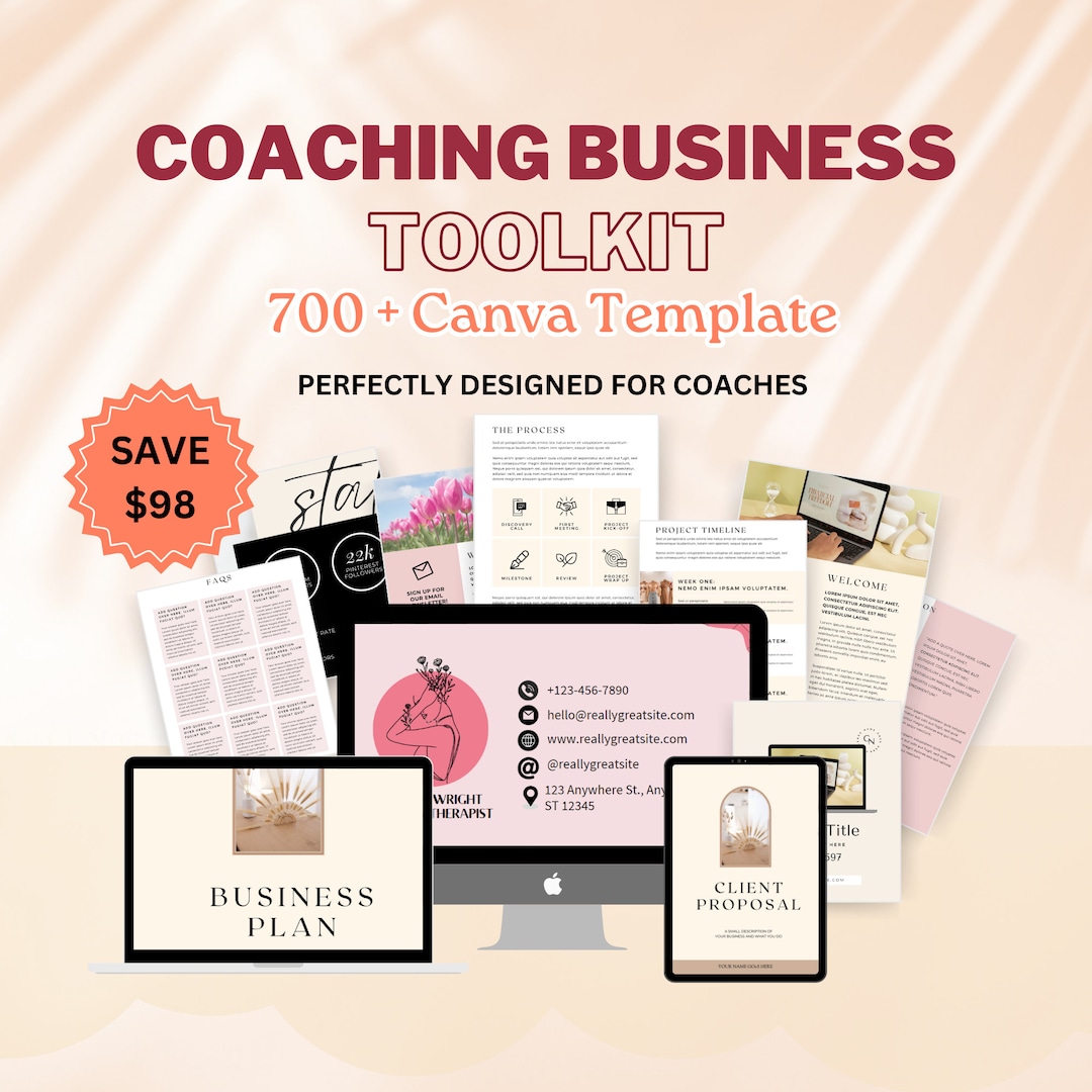 Coaching Business Toolkit Startup Template Bundle, Coach Starter Kit ...