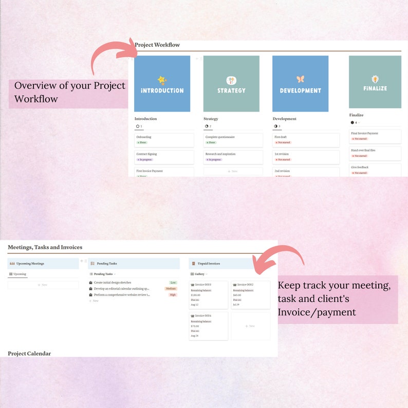 Notion Template Client Portal Client Dashboard Client - Etsy Notion Template Client Portal Client Dashboard Client - Etsy