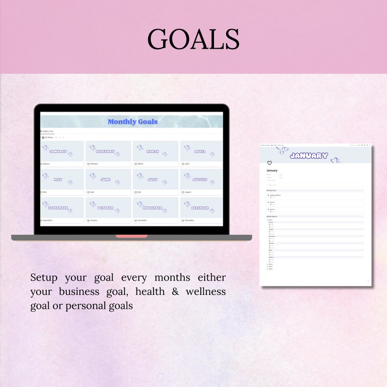 Notion Template for Goal Planner, Goal Setting and Productivity ...