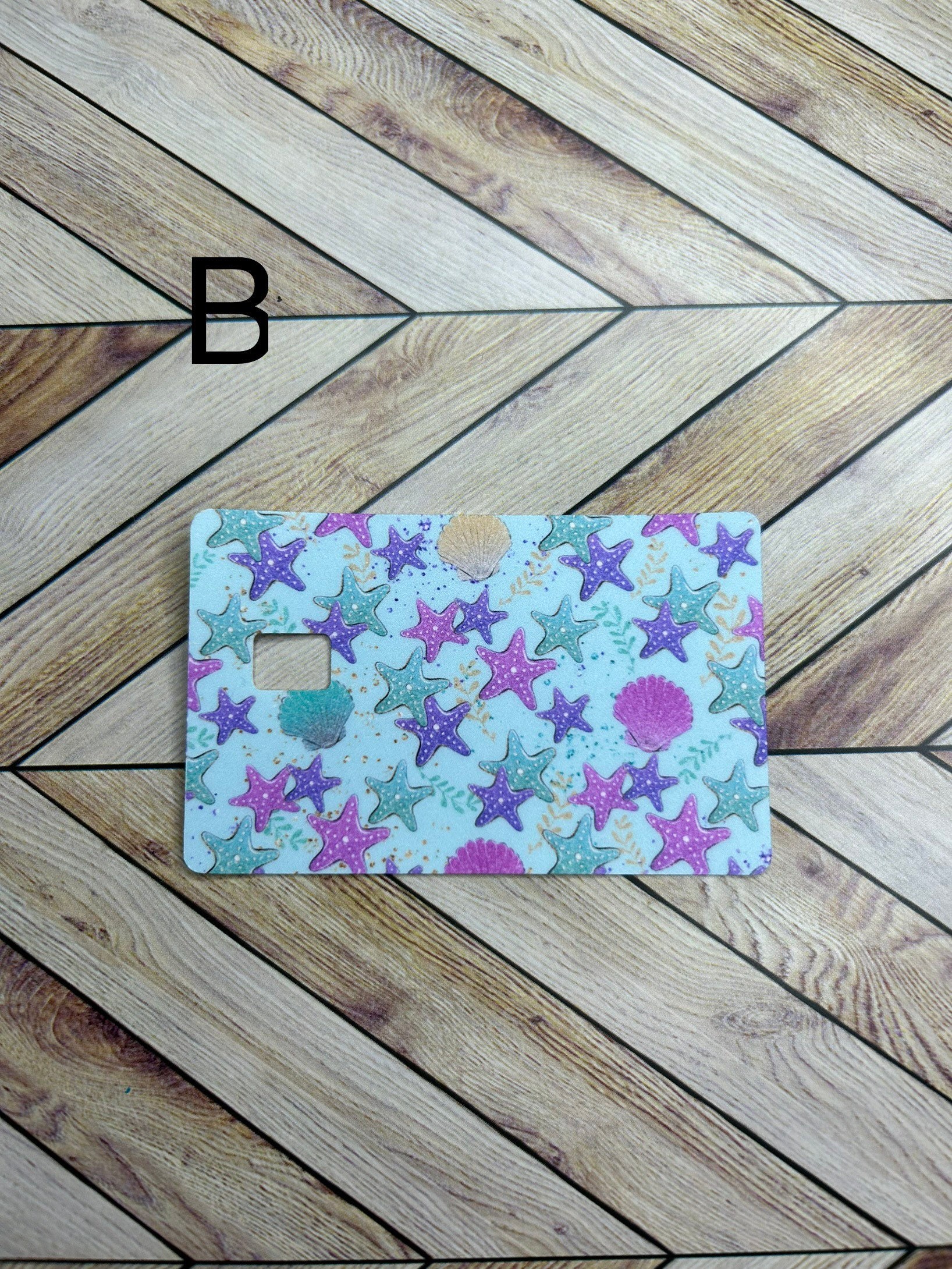 Mermaid Themed Credit Card Skin, Glitter Credit Card Sticker, Credit ...