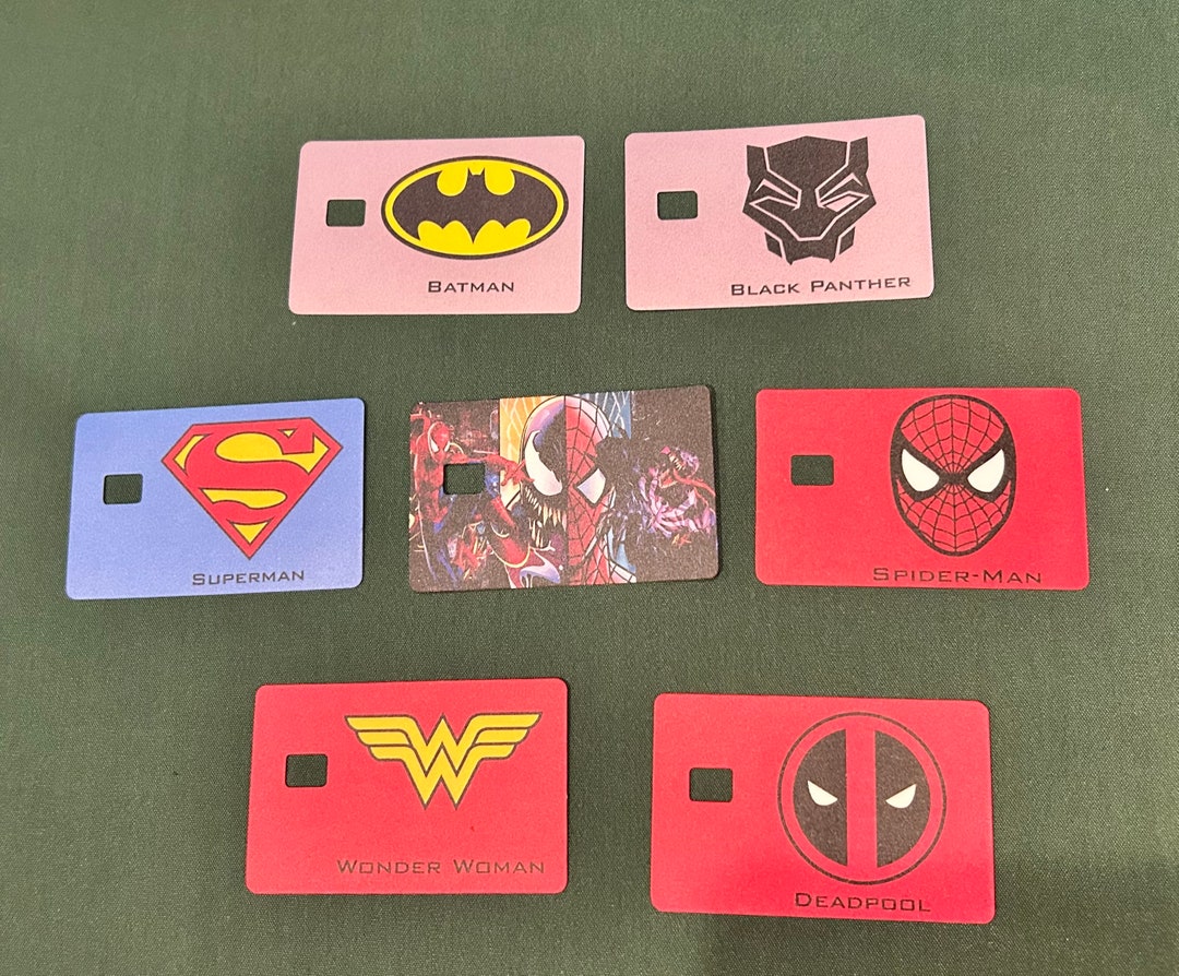 Superhero Credit Card Skin, Heros Credit Card Sticker, Credit Card ...