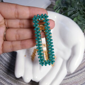 Crystal Beaded Hair Clips, Gold Color Hair Clip, Hair Accessories, Hair ...