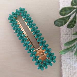 Crystal Beaded Hair Clips, Gold Color Hair Clip, Hair Accessories, Hair ...