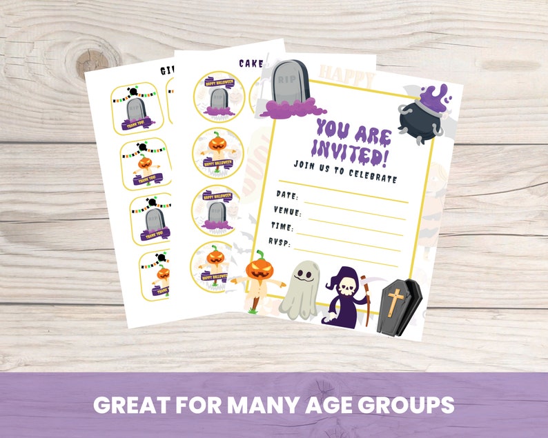 Halloween Party Kit Printable, Halloween Activity Pages, Kids Halloween ...