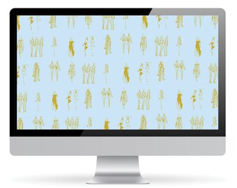 NEUTRAL DIGITAL WALLPAPER Laptop, Desktop Background Digital Download ...