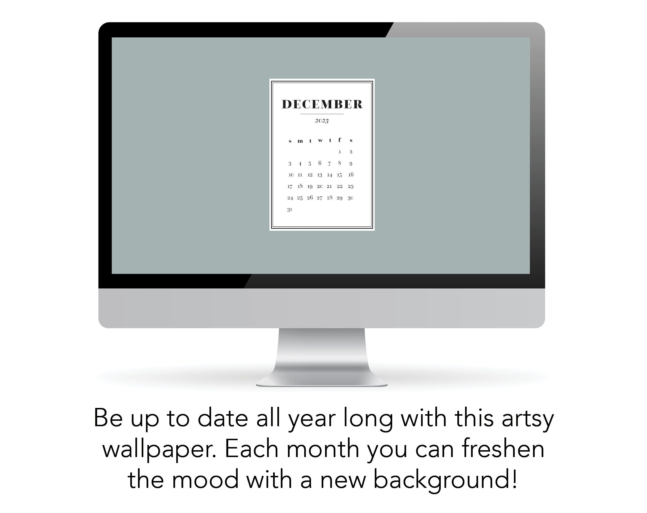 2023 DIGITAL CALENDAR WALLPAPER | Laptop Background, Desktop Background ...