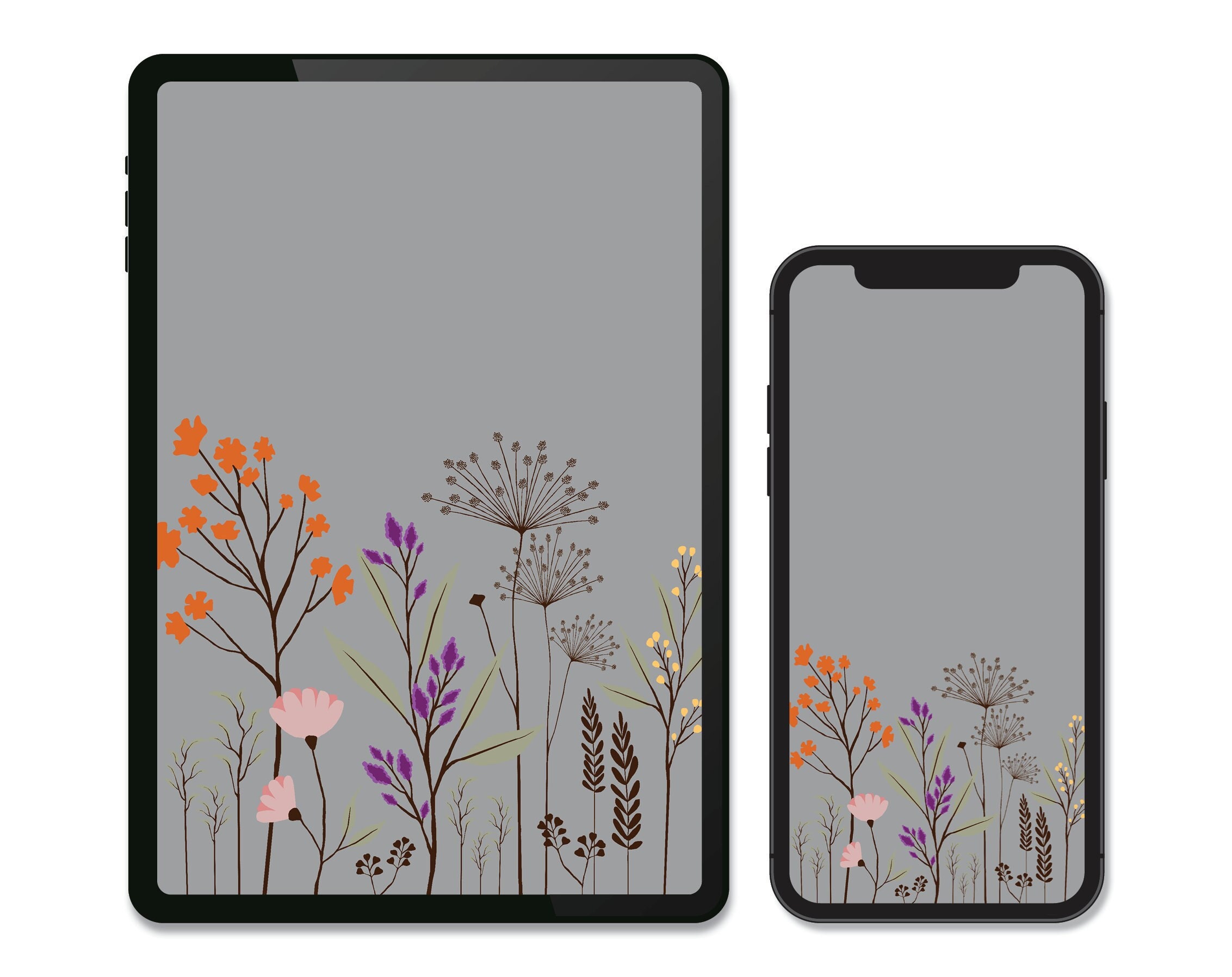 GARDEN DIGITAL WALLPAPER Smartphone & Tablet Backgrounds - Etsy