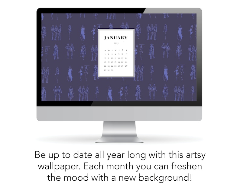 2023 DIGITAL CALENDAR WALLPAPER | Laptop Background, Desktop Background ...
