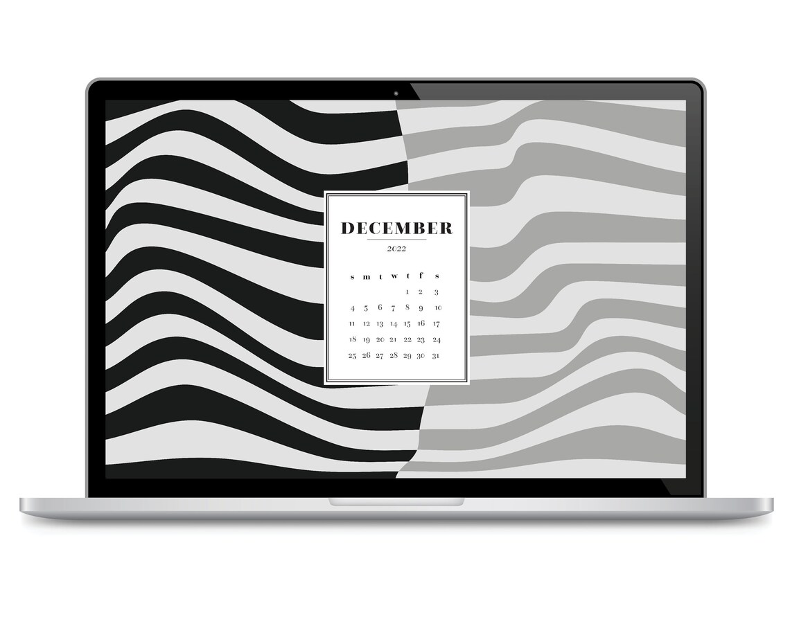2023 DIGITAL CALENDAR WALLPAPER Laptop Background Desktop - Etsy