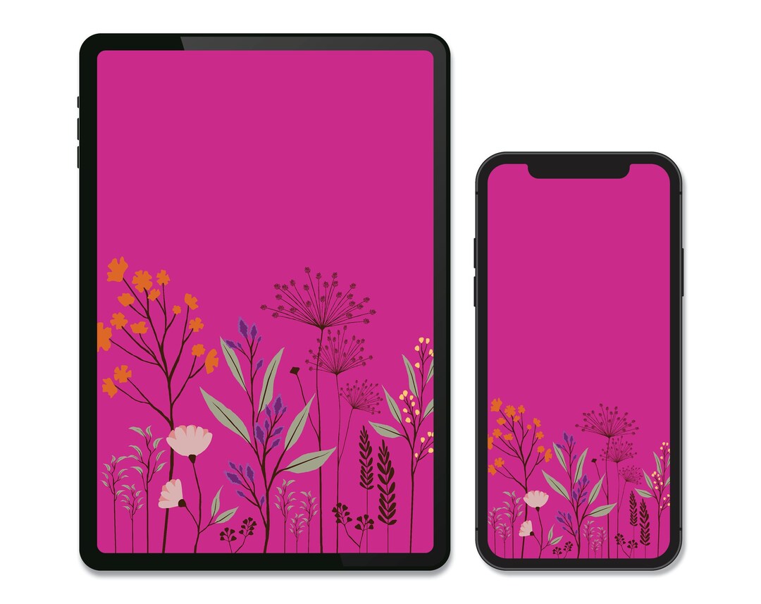 GARDEN DIGITAL WALLPAPER Smartphone & Tablet Backgrounds - Etsy