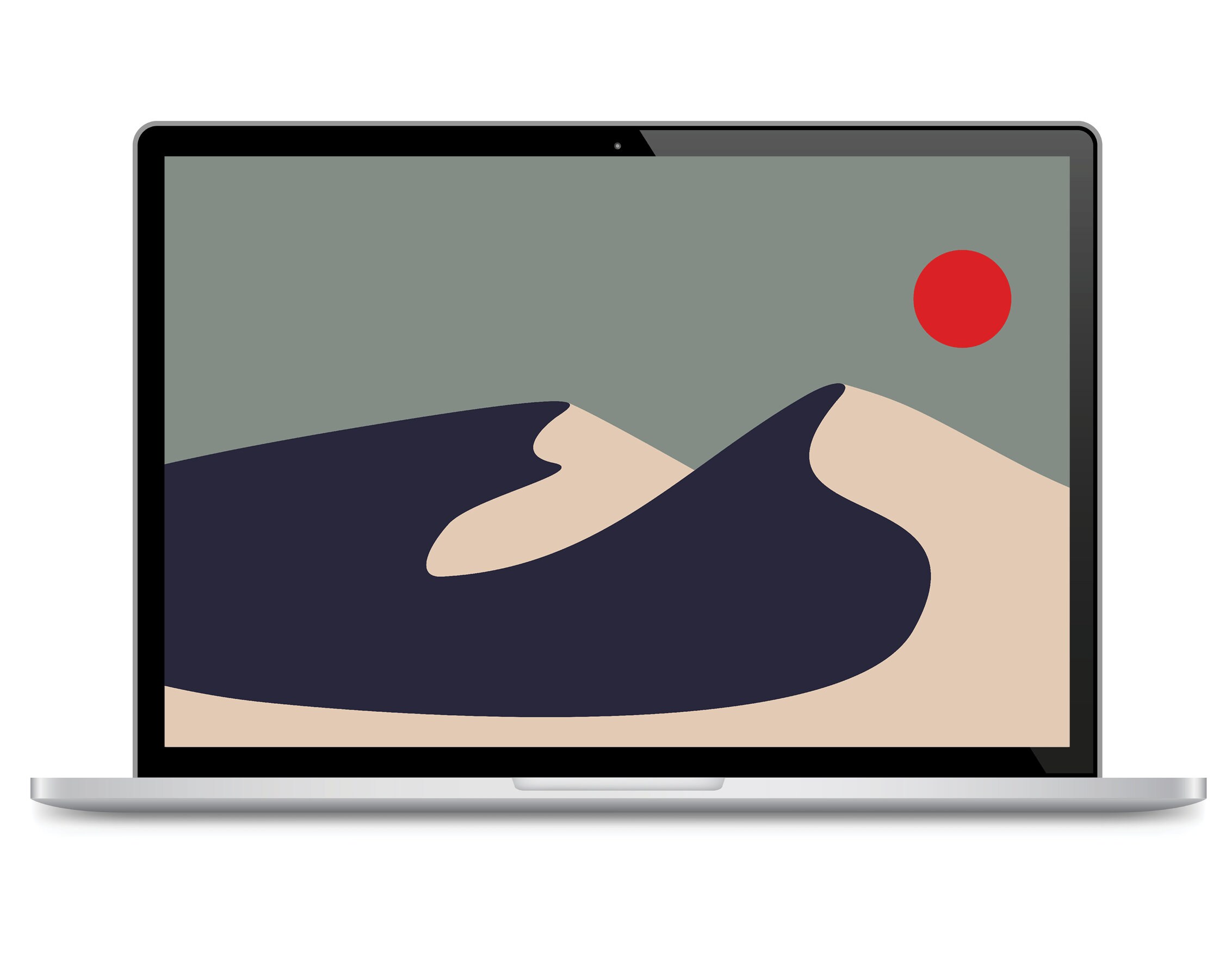 DESERT DIGITAL WALLPAPER | Laptop, Desktop Background | Digital ...