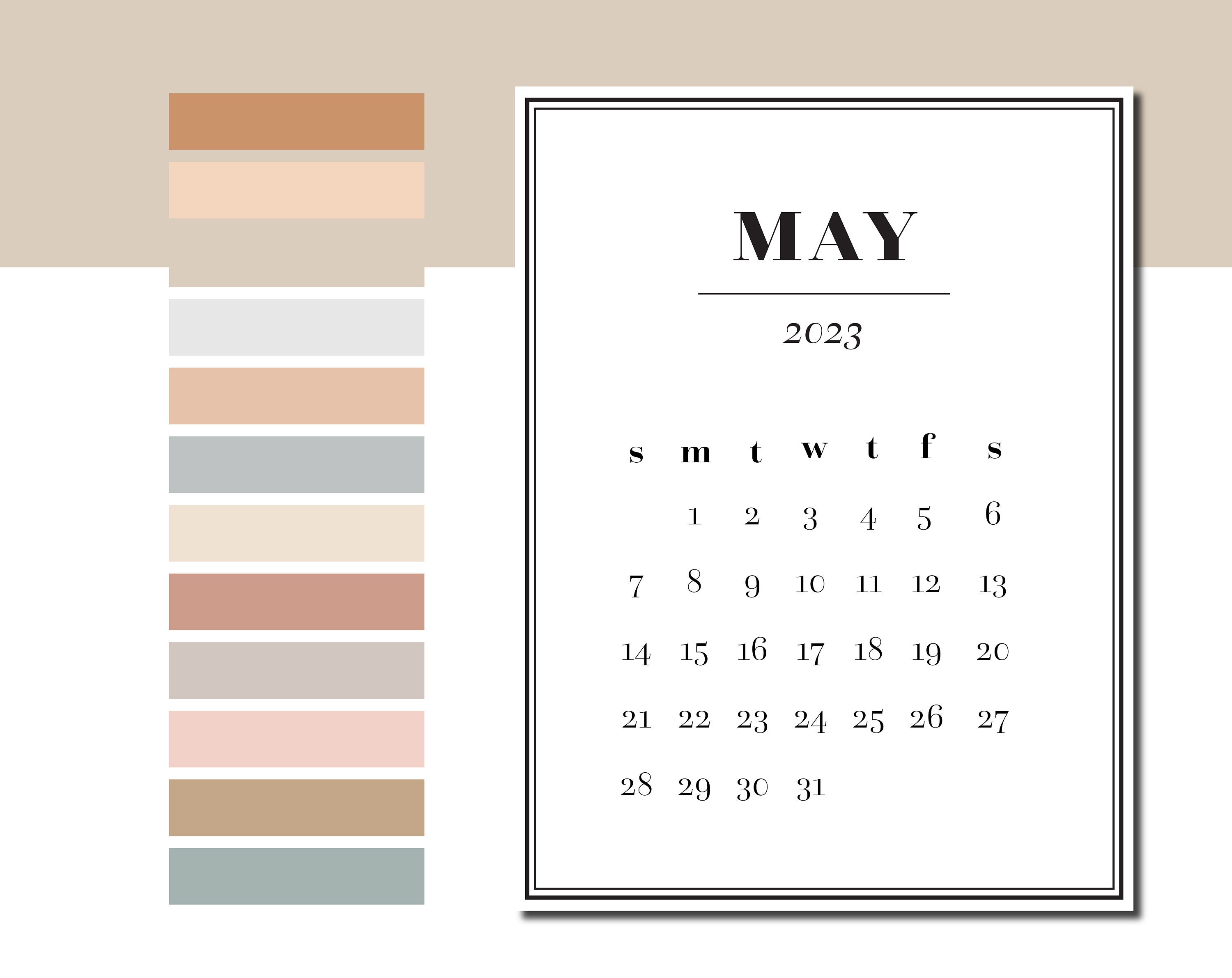 2023 DIGITAL CALENDAR WALLPAPER | Laptop Background, Desktop Background ...