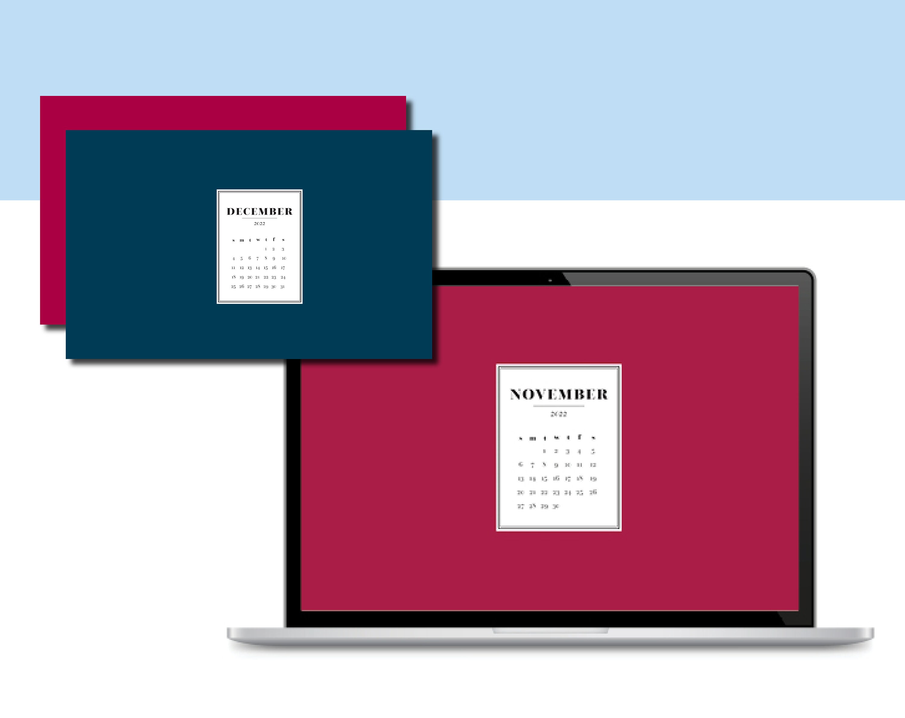 2023 CALENDAR, DIGITAL WALLPAPER | Laptop, Desktop Background | Digital ...