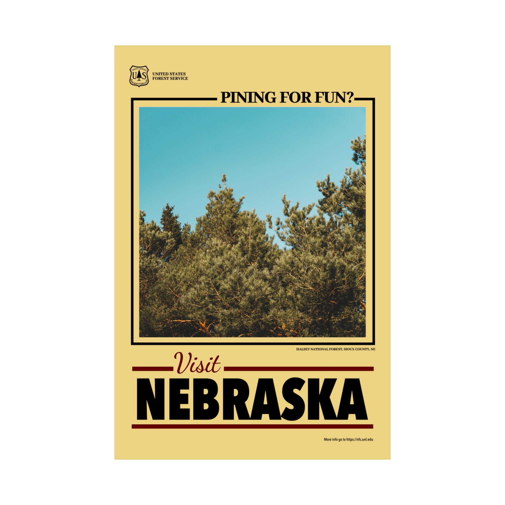 Visit Nebraska Poster FNAF Movie - Etsy