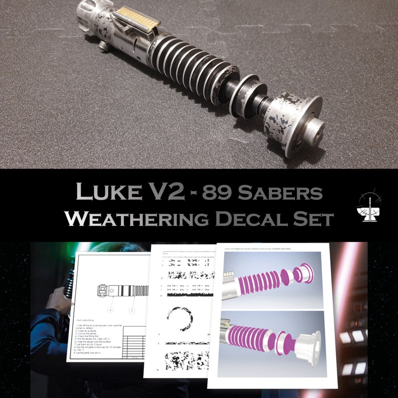 Weathering Aufkleber Für - Luke V2 - 89sabers - Etsy