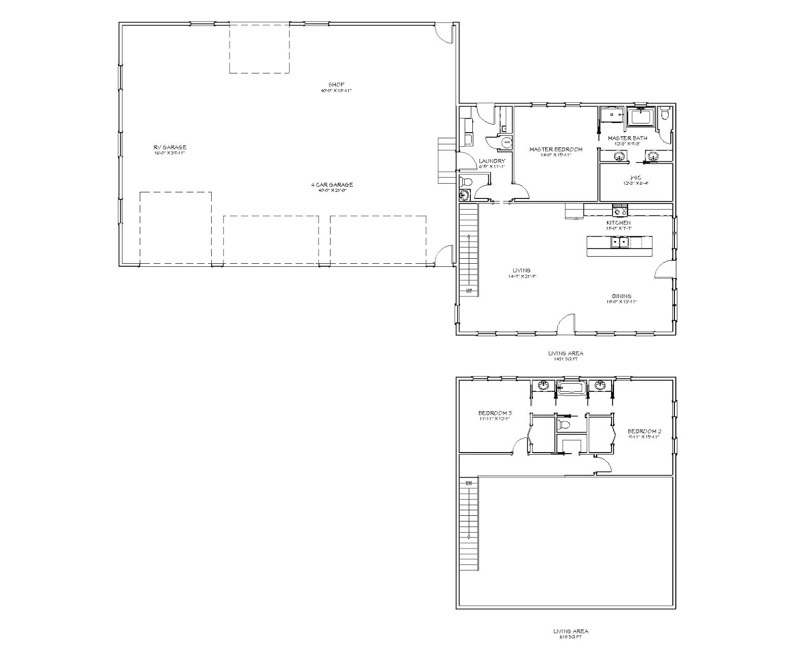 3 Bedroom Traditional Cape Cod Style House Plans, Two Story ...