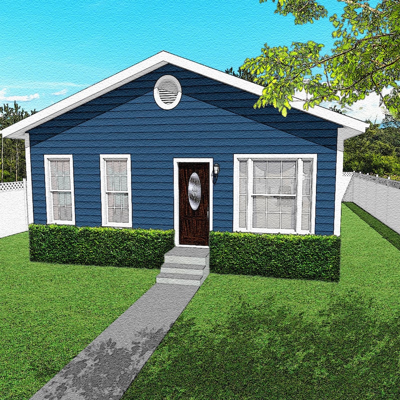 Narrow Lot Small Home Plans - Etsy