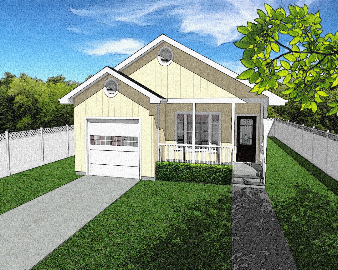 Two Bedroom Ranch Style Floor Plan, Tiny House Plans 884 Square Feet 29 ...