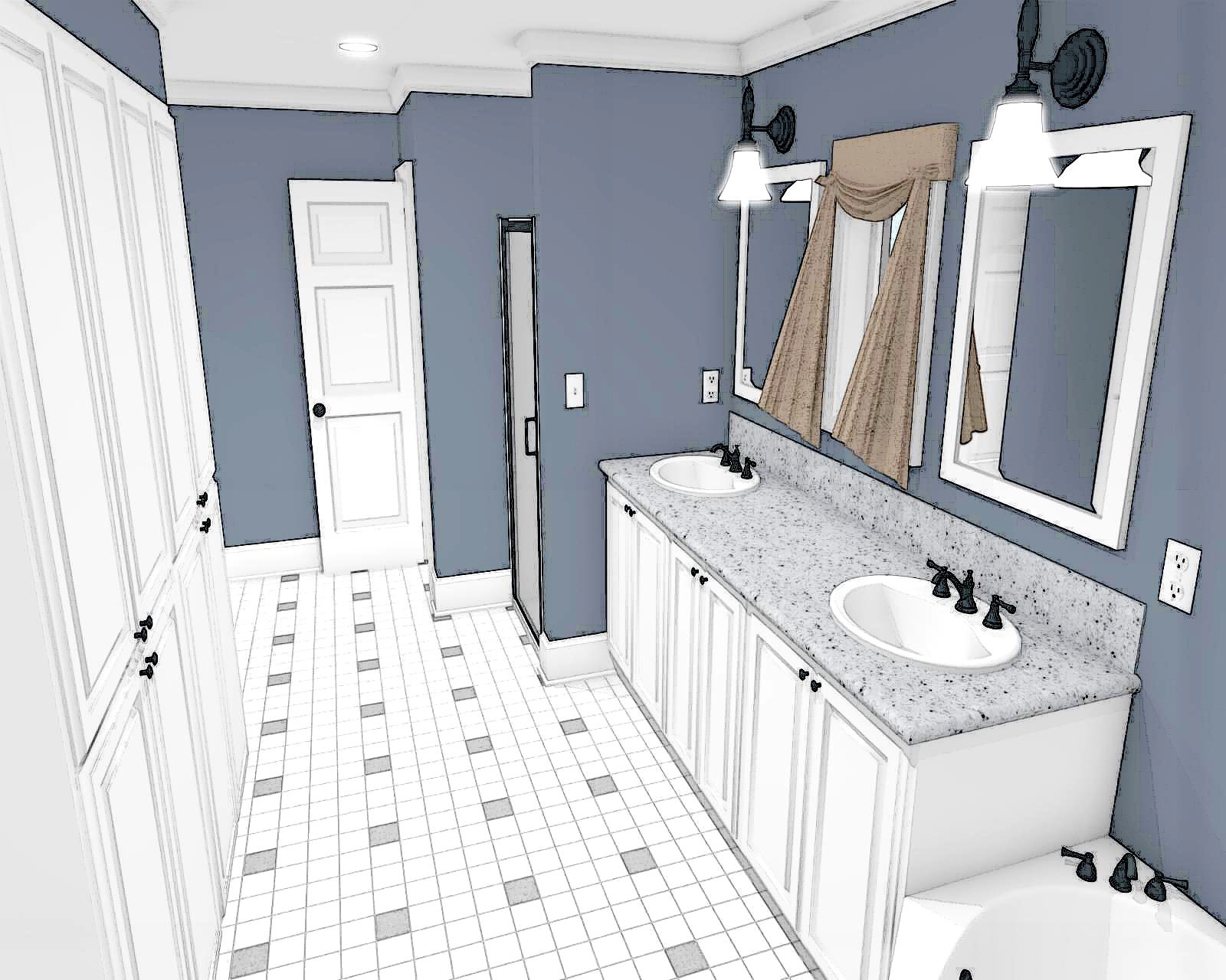 2 Bedroom 2.5 Bath Traditional Style Architectural Plans, Two Story ...