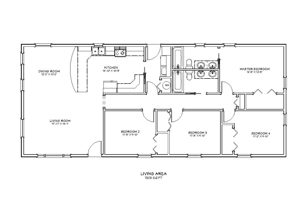 Rambler Floor Plans Ranch House 1950s