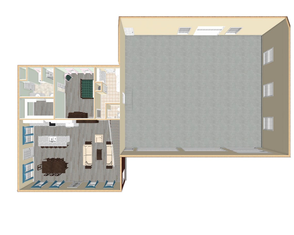 Three Bedroom Traditional Cape Cod Style Floor Plan Two Story ...