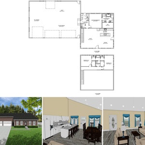 2000 Square Foot Three Bedroom Two and a Half Bathroom Floor Plan, Two ...